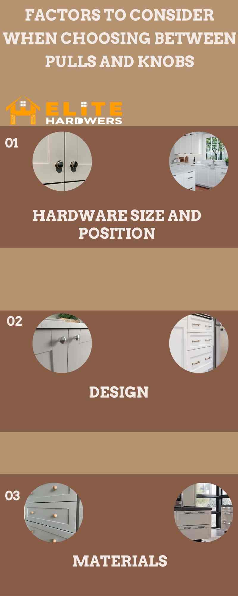 Knobs or Pulls on Shaker Cabinets?