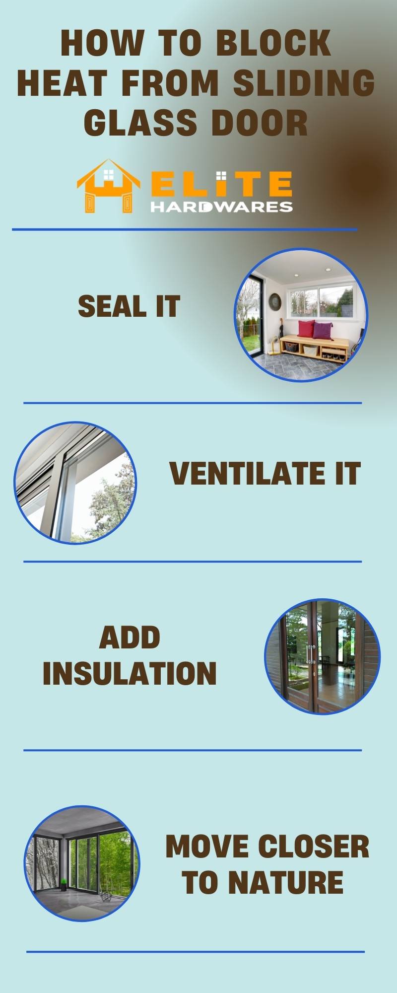 4 Tips on How to Block Heat from a Sliding Glass Door