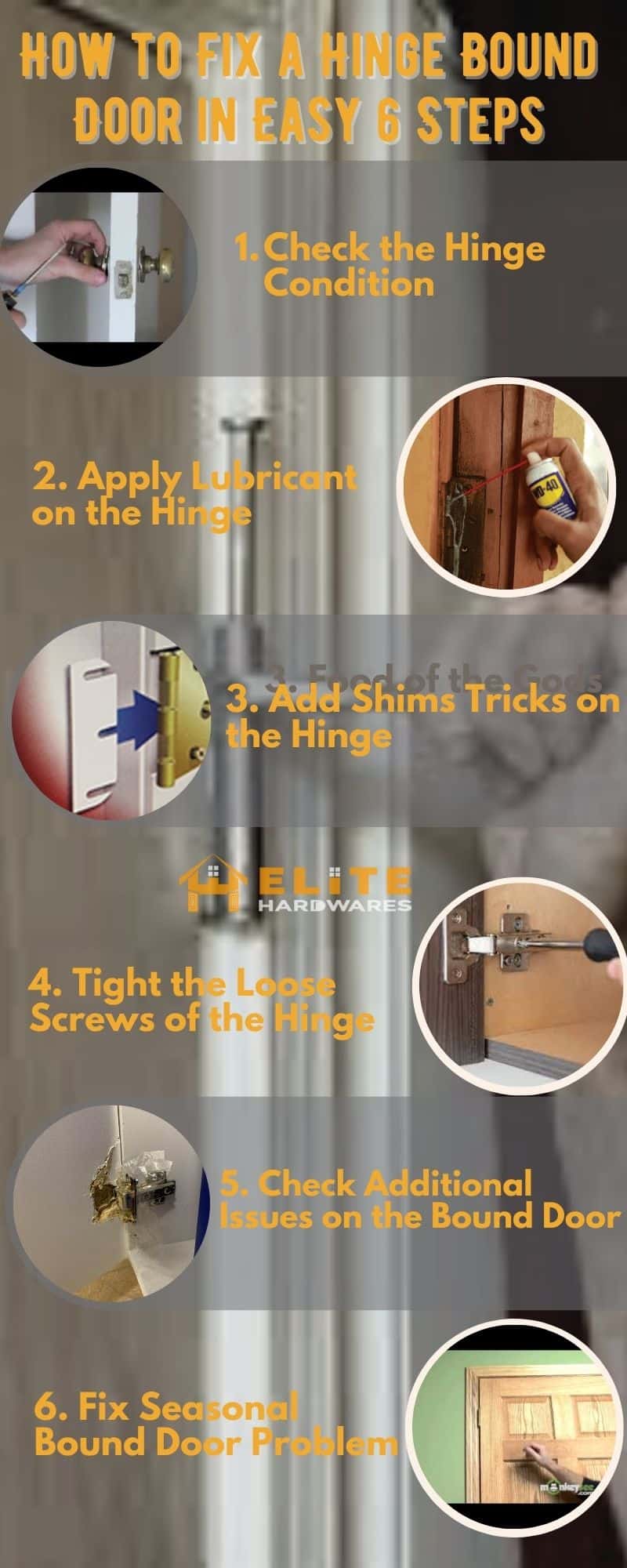How to Fix Your Hinge Bound Door in 6 Steps?