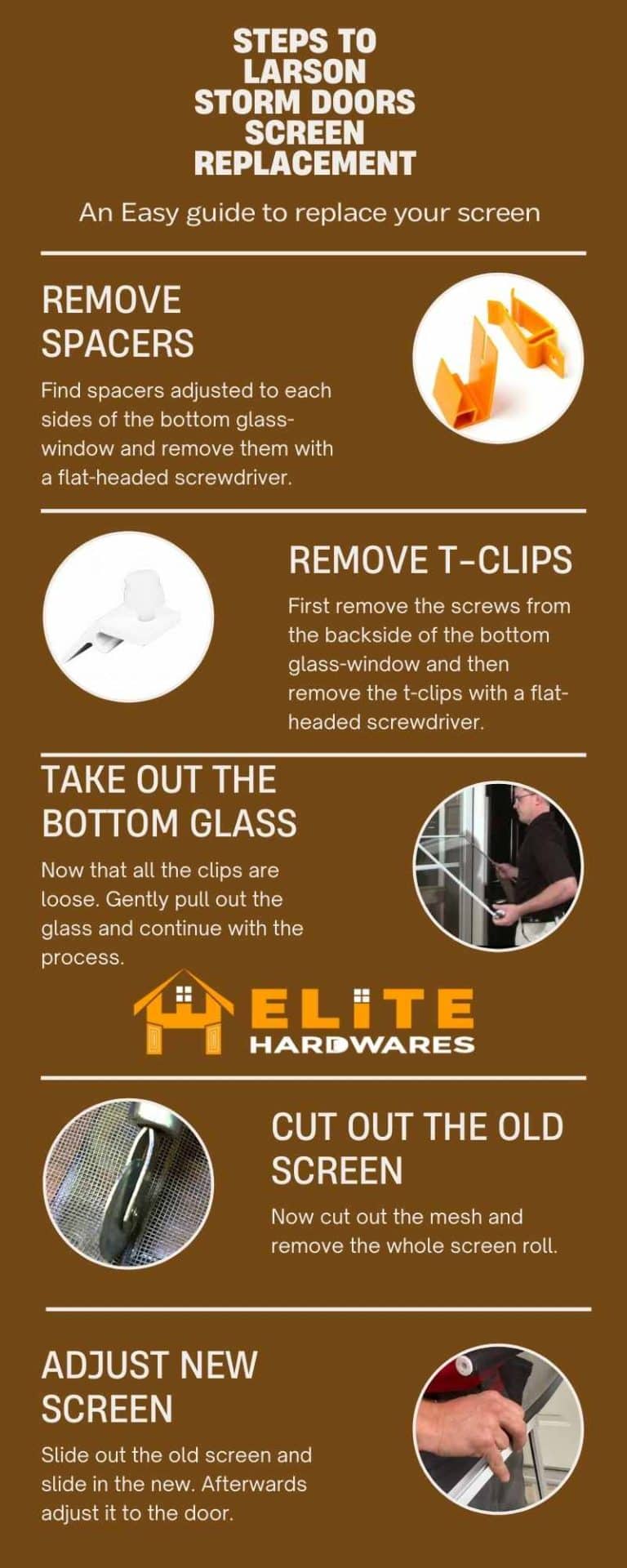 Larson Storm Doors Screen Replacement in Simple Steps